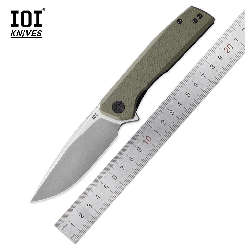 3.62" D2 Satin Blade Folding Knife - Left-Side Clip EDC | IOI Knives ...